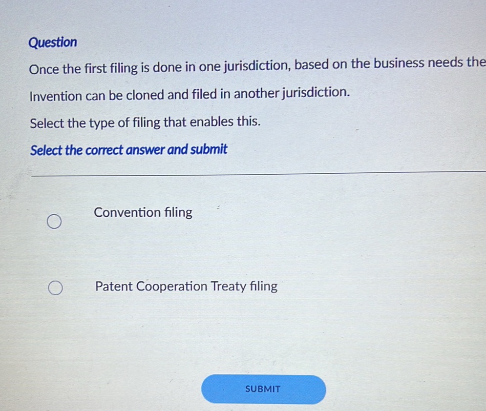 Once the first filing is done in one | StudyX