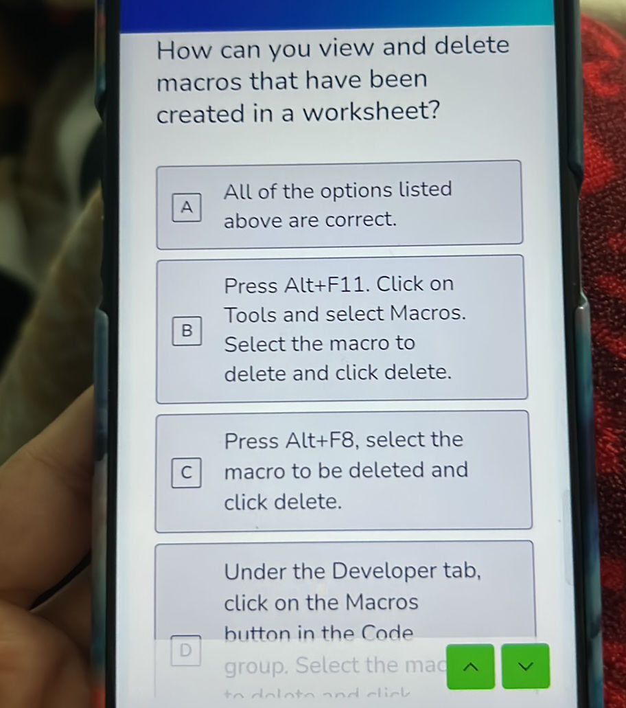 How can you view and delete macros that have | StudyX