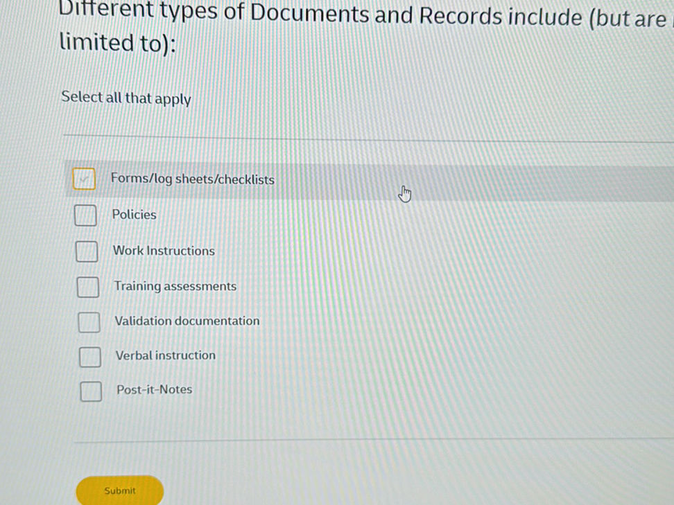 Different types of Documents and Records | StudyX