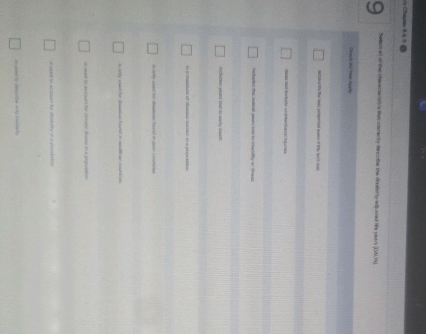 Select all of the characteristics that | StudyX