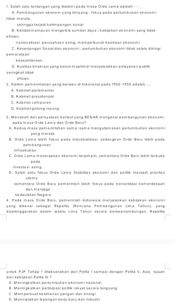 1. Salah satu tantangan yang dialami pada | StudyX