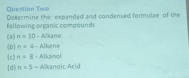 Determine the expanded and condensed | StudyX