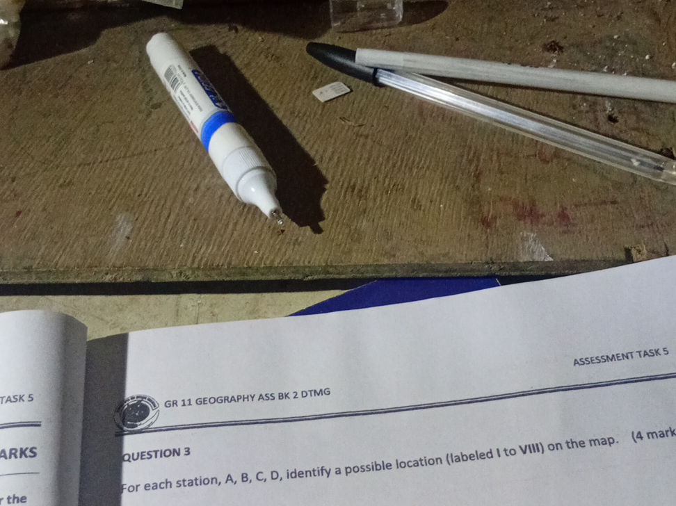 QUESTION 3 For each station, A, B, C, D, | StudyX