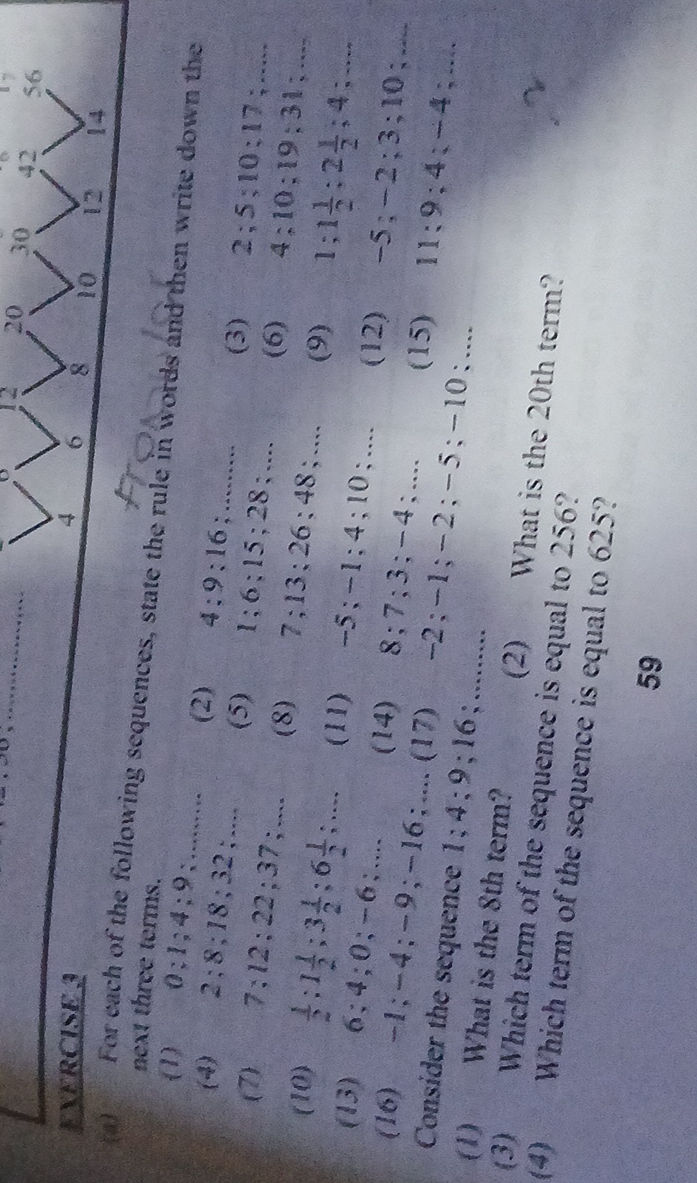 EXERCISE 3 (a) For each of the following | StudyX
