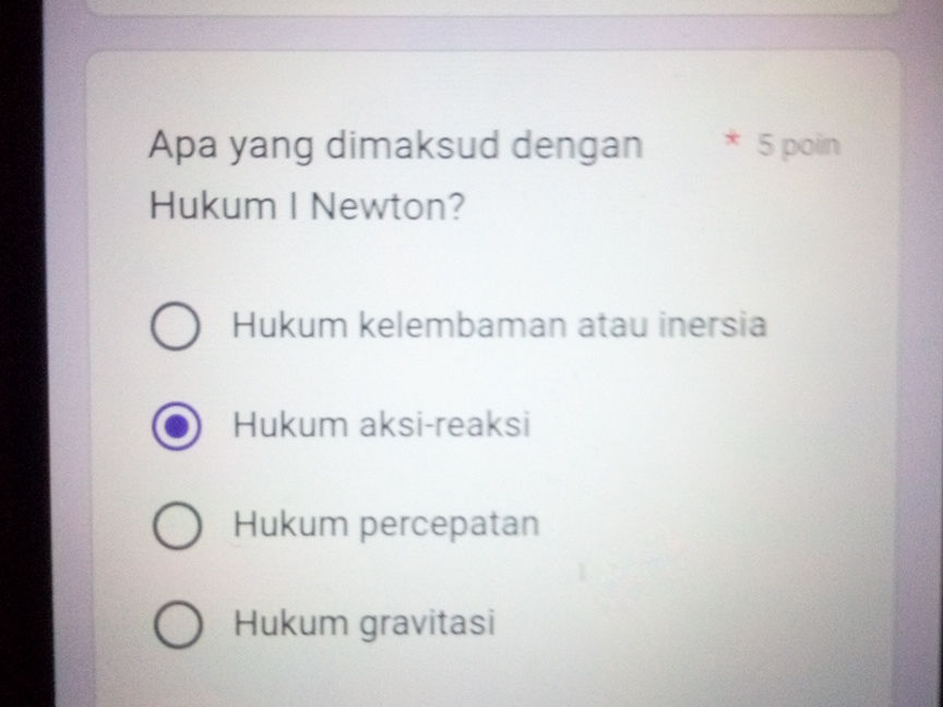 Apa yang dimaksud dengan Hukum I Newton? | StudyX