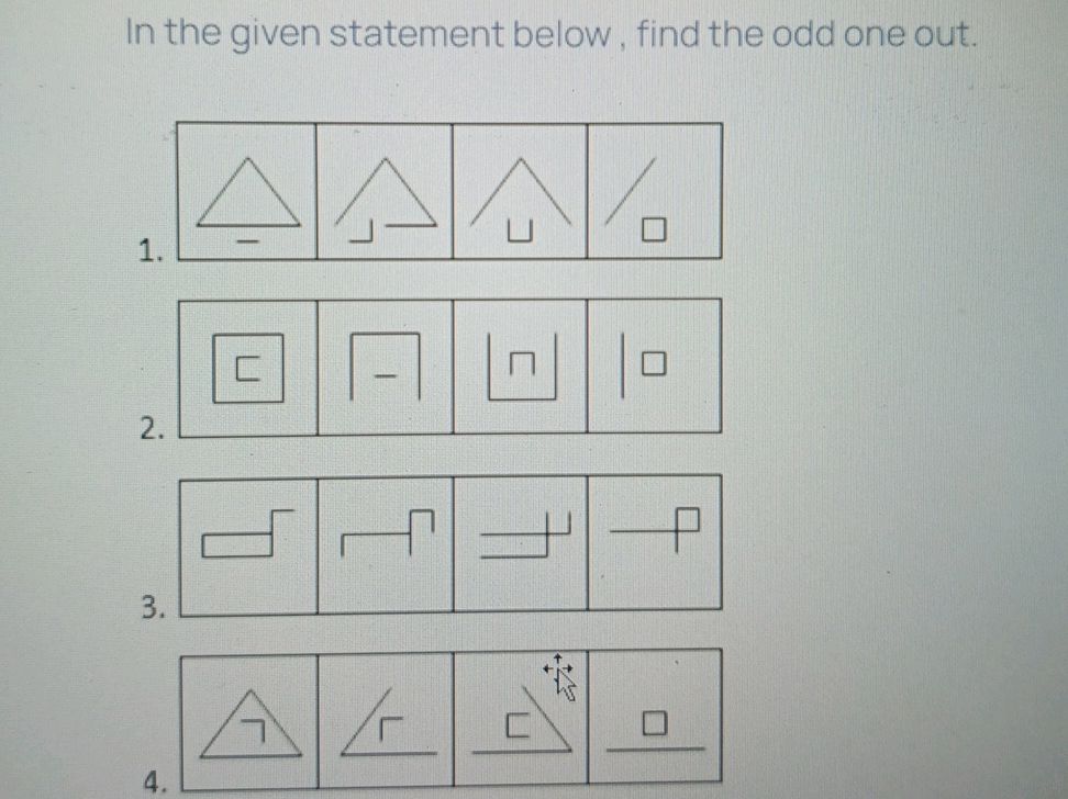 In the given statement below, find the odd | StudyX