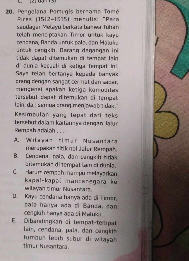 20. Pengelana Portugis bernama Tomé Pires | StudyX