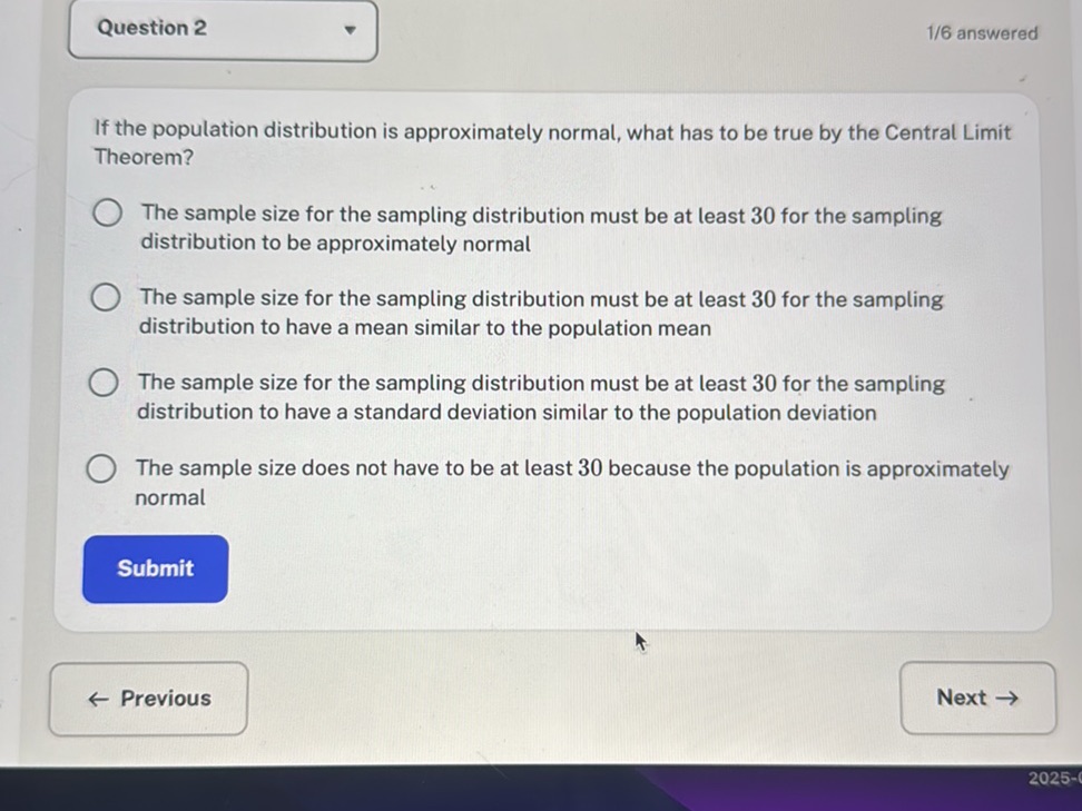 If the population distribution is | StudyX