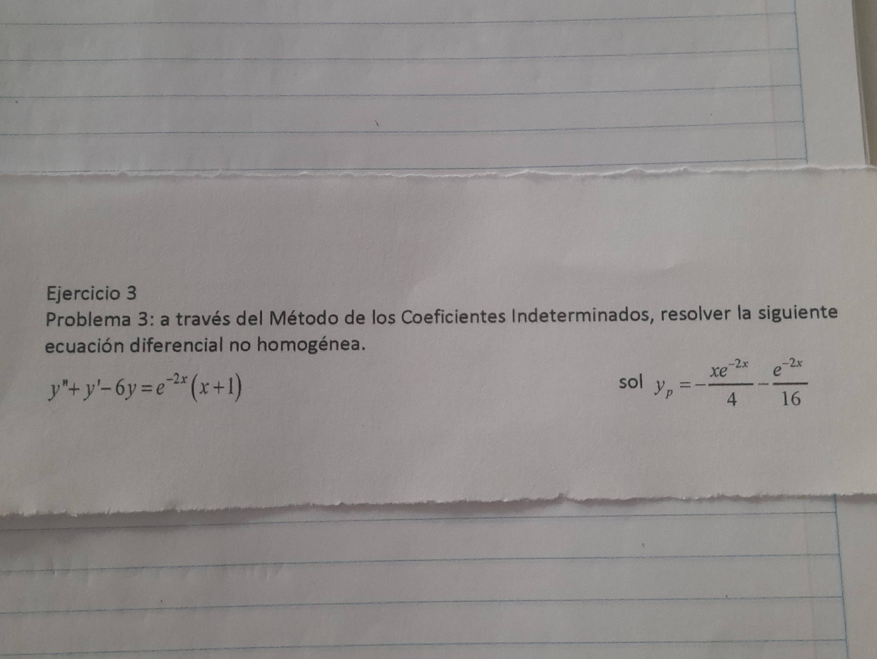 Problema 3: a través del Método de los | StudyX