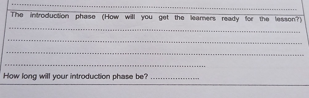 The introduction phase (How will you get the | StudyX