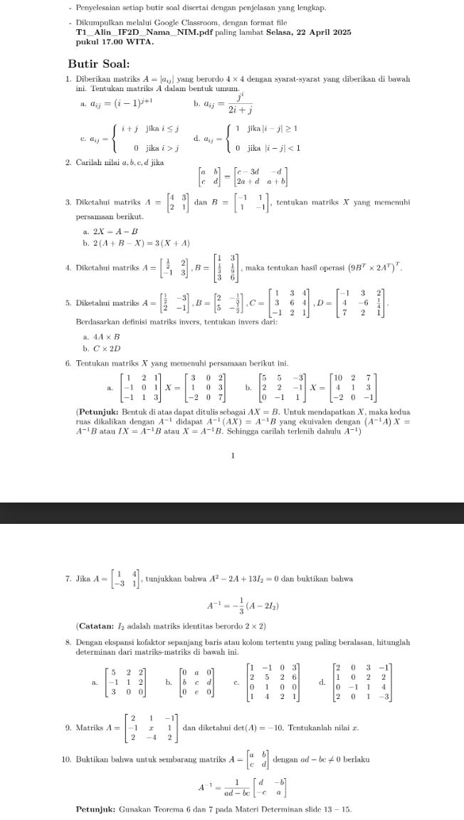 - Penyelesaian setiap butir soal disertai | StudyX