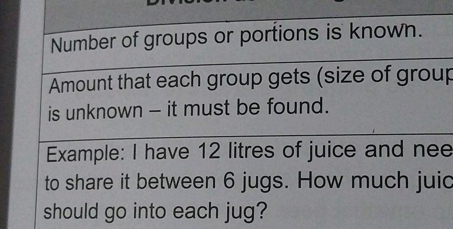 Number of groups or portions is known. | StudyX