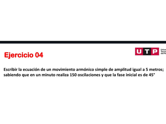 Ejercicio 04 Escribir la ecuación de un | StudyX