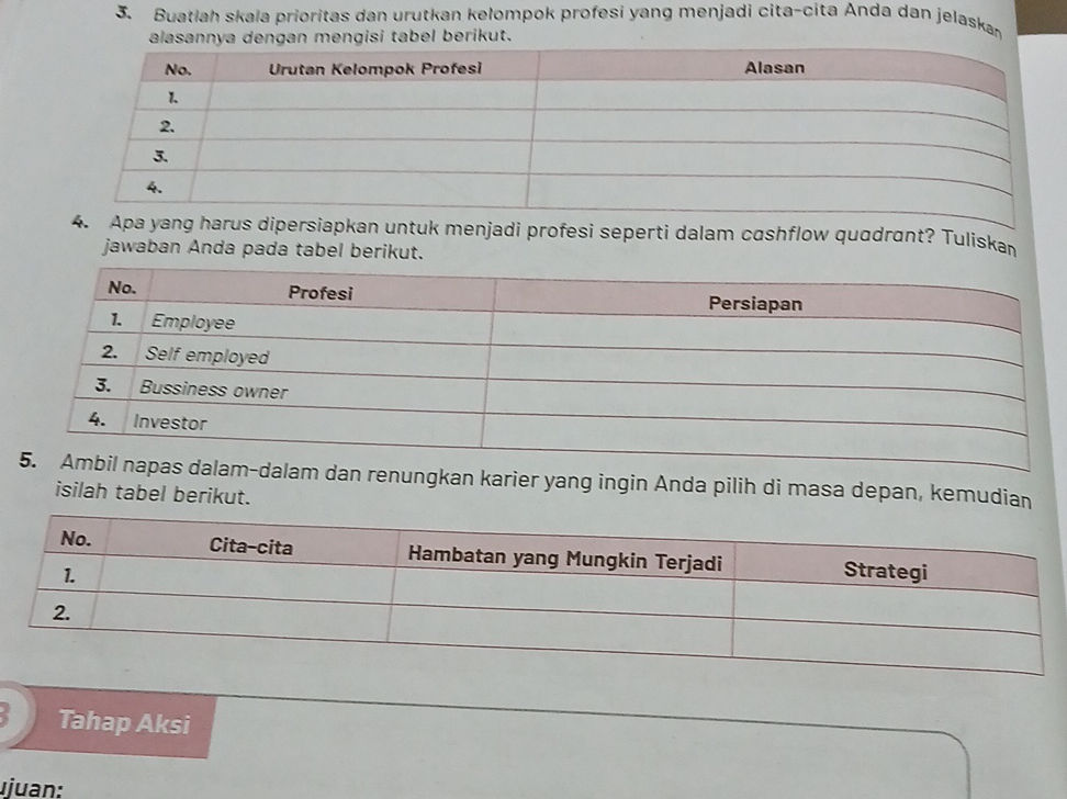 3. Buatlah skala prioritas dan urutkan | StudyX