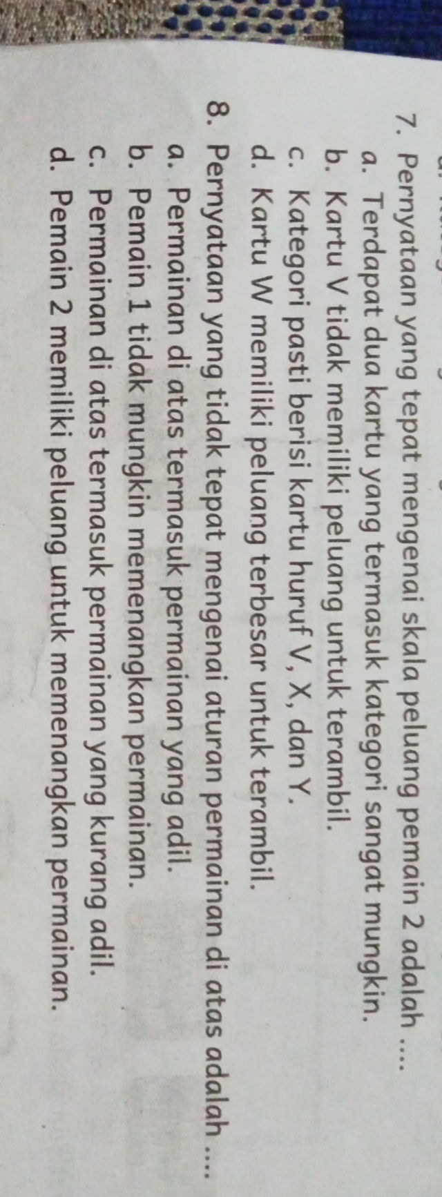 7. Pernyataan yang tepat mengenai skala | StudyX