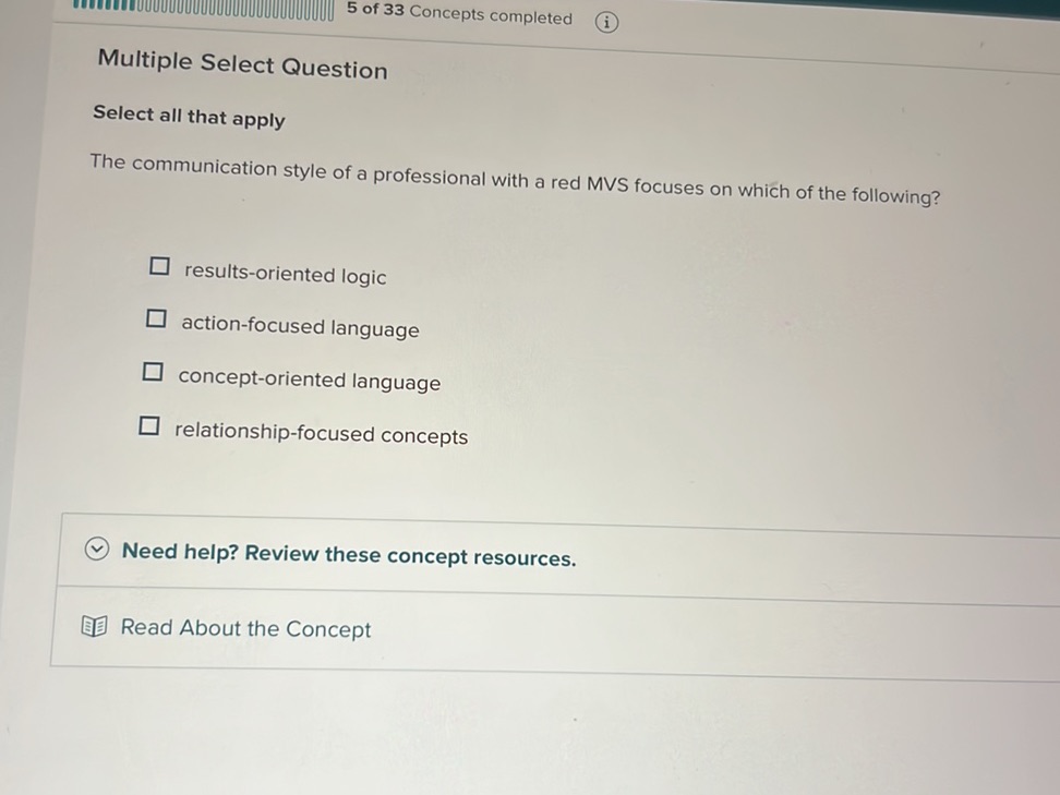 Multiple Select Question Select all that | StudyX