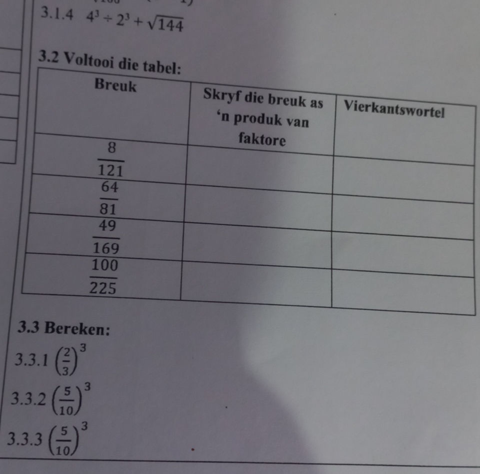 3. 1.4 $4^3 + 2^3 + {144}$ 3.2 Voltooi | StudyX