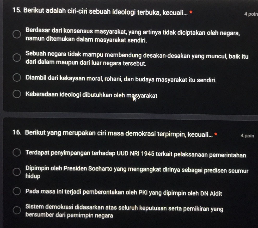 15. Berikut adalah ciri-ciri sebuah ideologi | StudyX