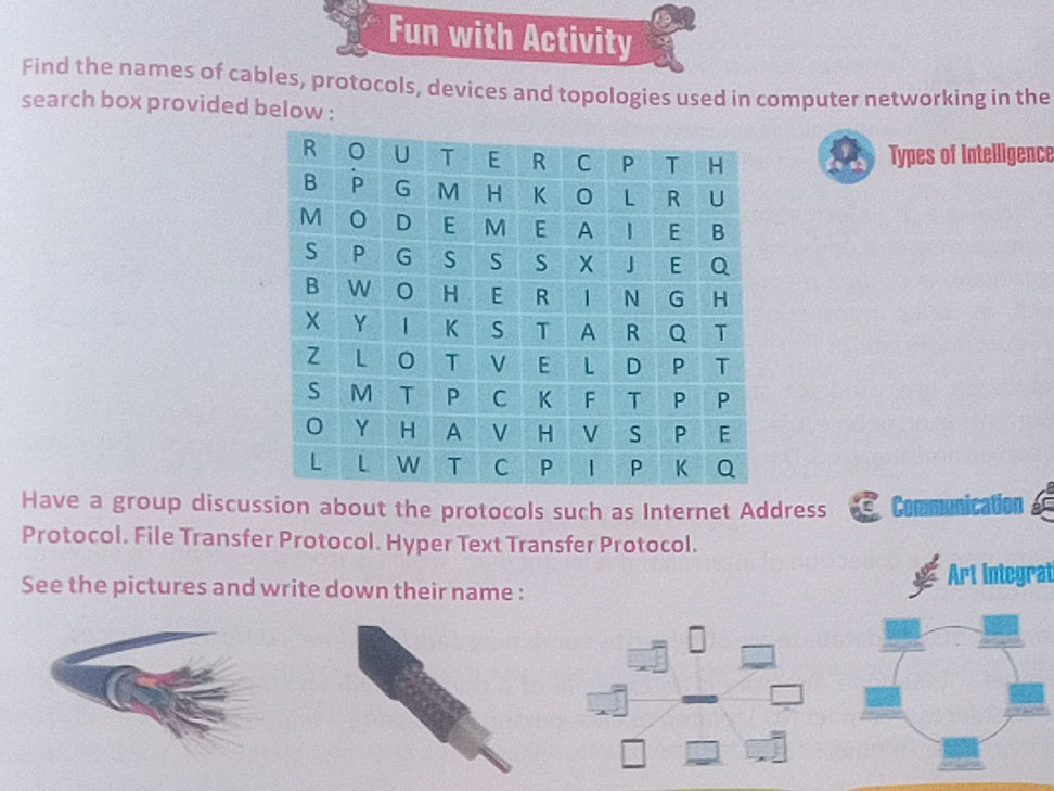 Find the names of cables, protocols, devices | StudyX