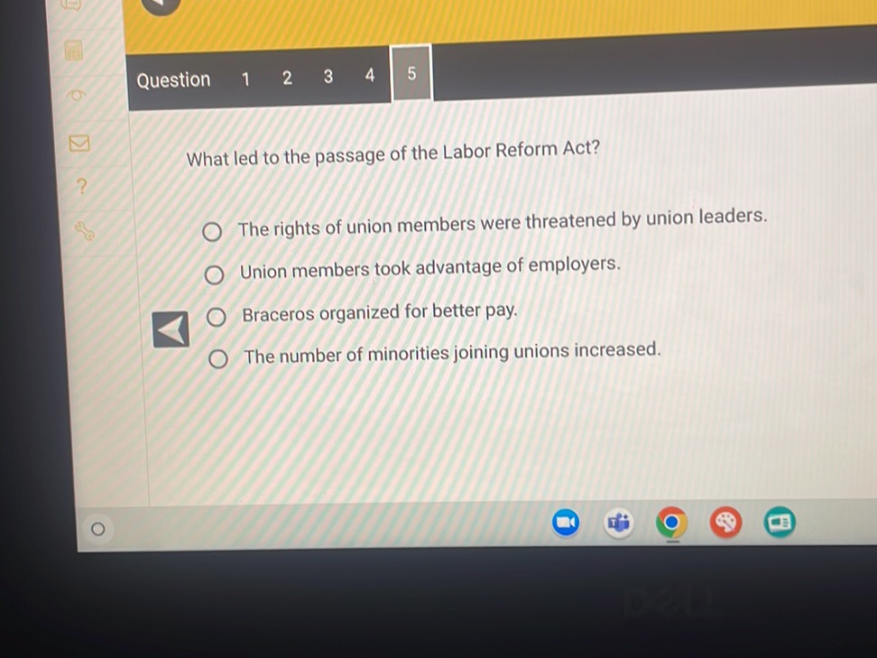 What led to the passage of the Labor Reform | StudyX
