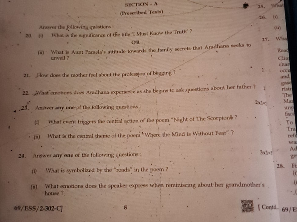 Answer the following questions: 20. (i) | StudyX