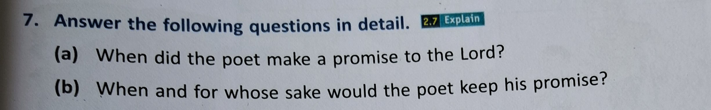 7. Answer the following questions in detail. | StudyX