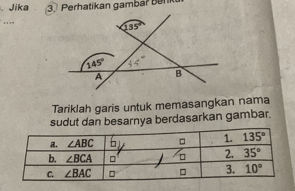 Perhatikan gambar berikut. Tariklah garis | StudyX