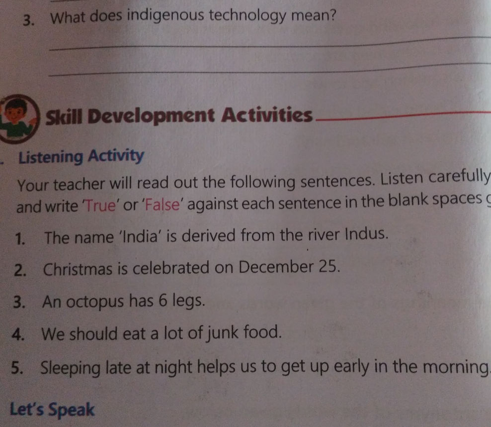 3. What does indigenous technology mean? | StudyX