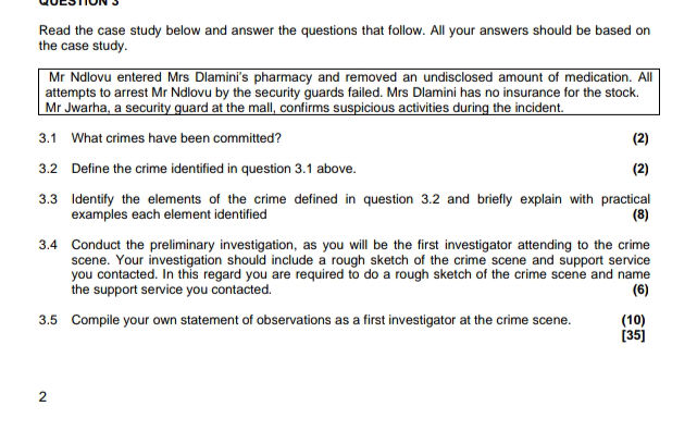 Read the case study below and answer the | StudyX