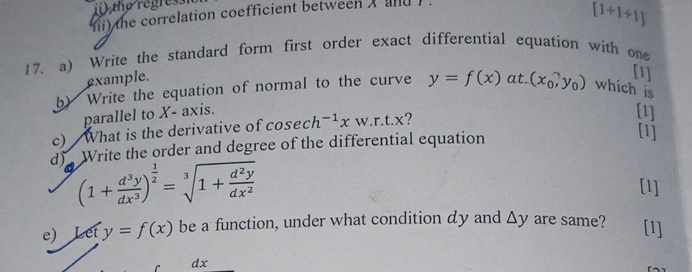 17. a) Write the standard form first order | StudyX