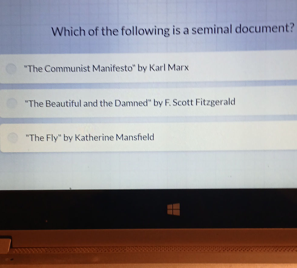 Which of the following is a seminal | StudyX