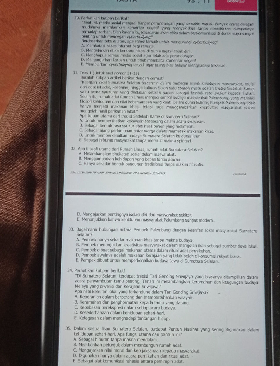 30. Perhatikan kutipan berikut! "Saat ini, | StudyX