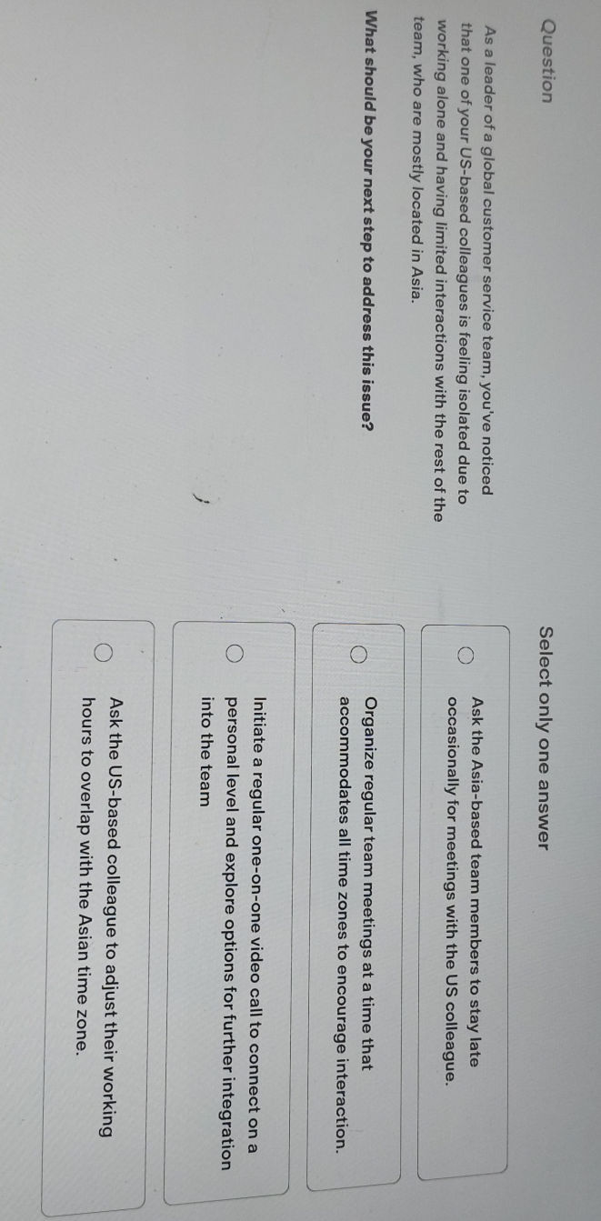 As a leader of a global customer service | StudyX