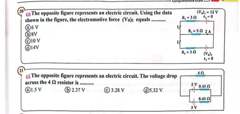 20 The opposite figure represents an | StudyX