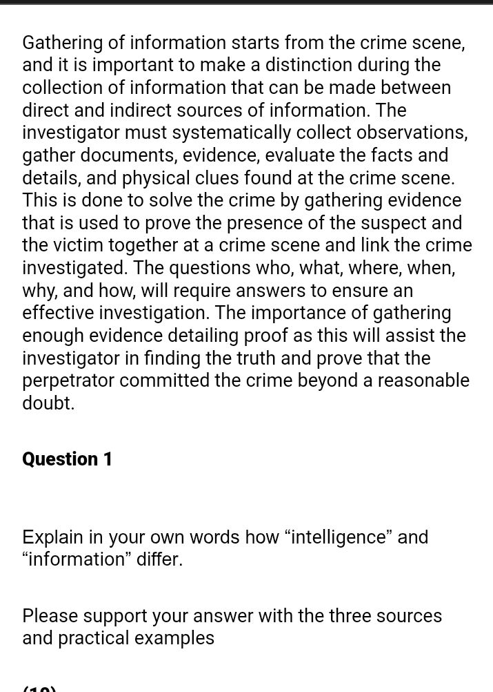 Question 1 Explain in your own words how | StudyX