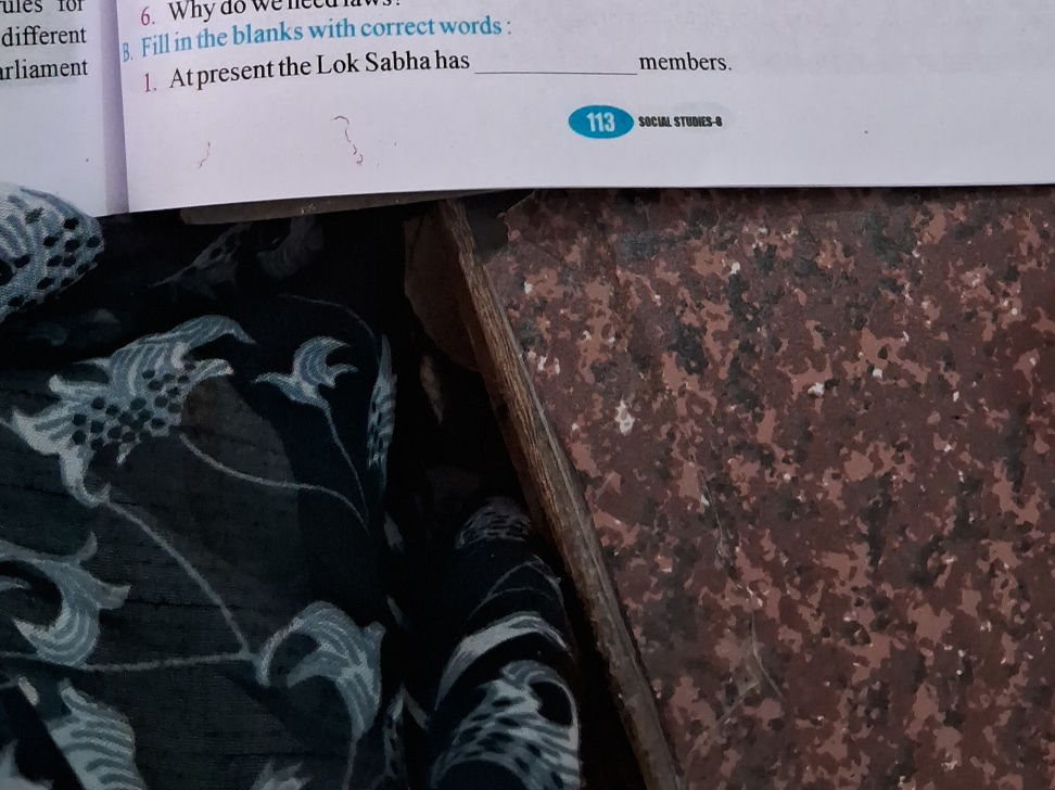 B. Fill in the blanks with correct words: | StudyX