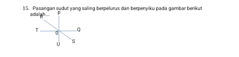 15. Pasangan sudut yang saling berpelurus | StudyX