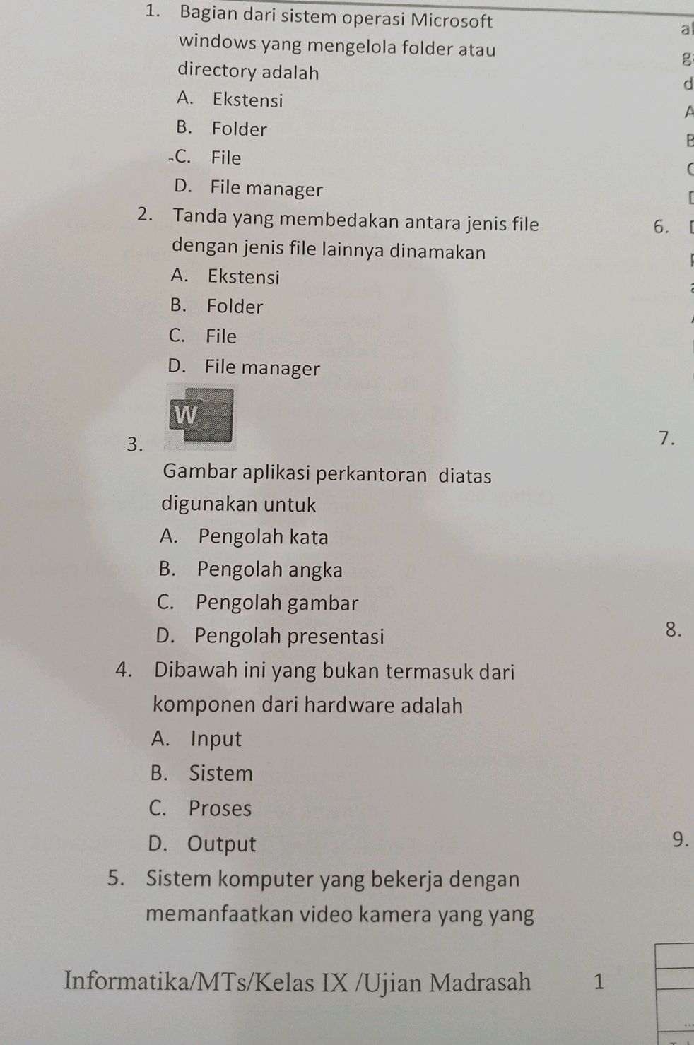 1. Bagian dari sistem operasi Microsoft | StudyX