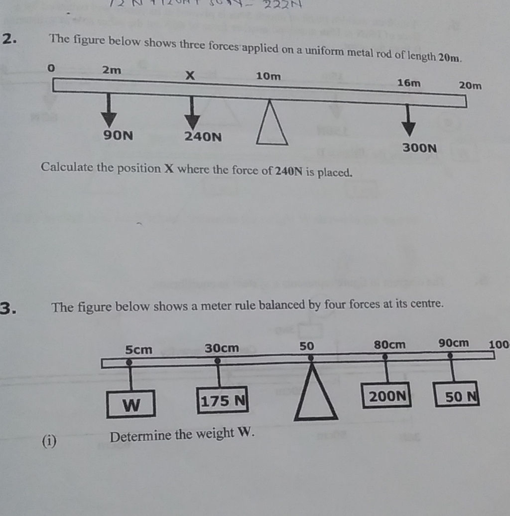 2. The figure below shows three forces | StudyX