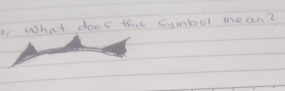 What does this symbol mean? (Image of a | StudyX