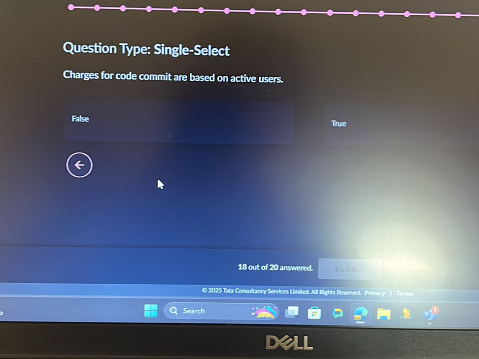 Charges for code commit are based on active | StudyX