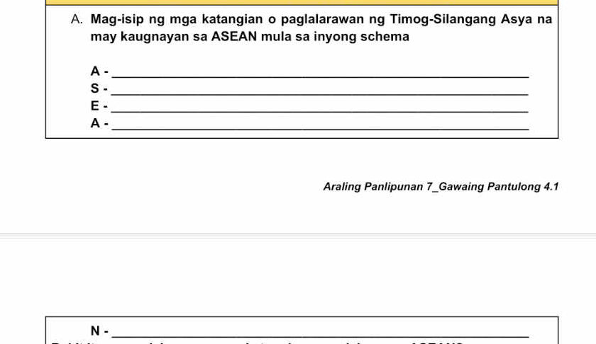 A. Mag-isip ng mga katangian o paglalarawan | StudyX