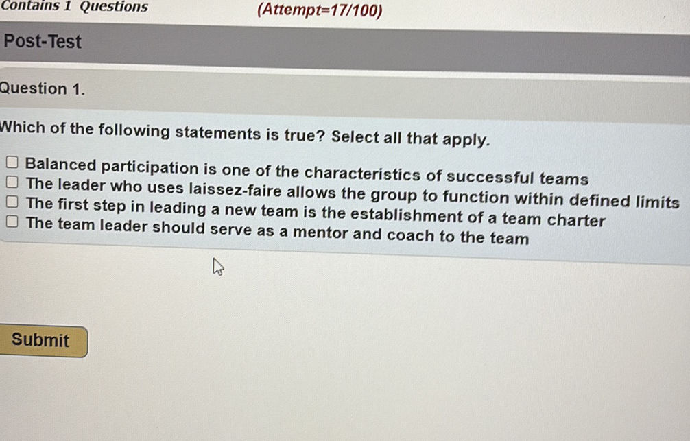 Which of the following statements is true?