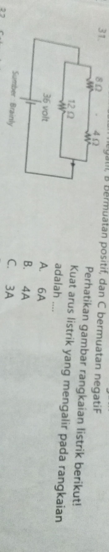 Perhatikan gambar rangkaian listrik berikut! | StudyX