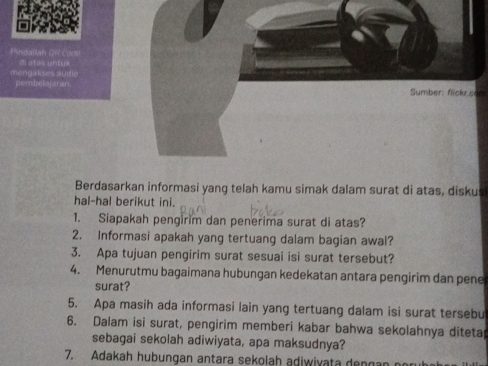 Berdasarkan informasi yang telah kamu simak | StudyX