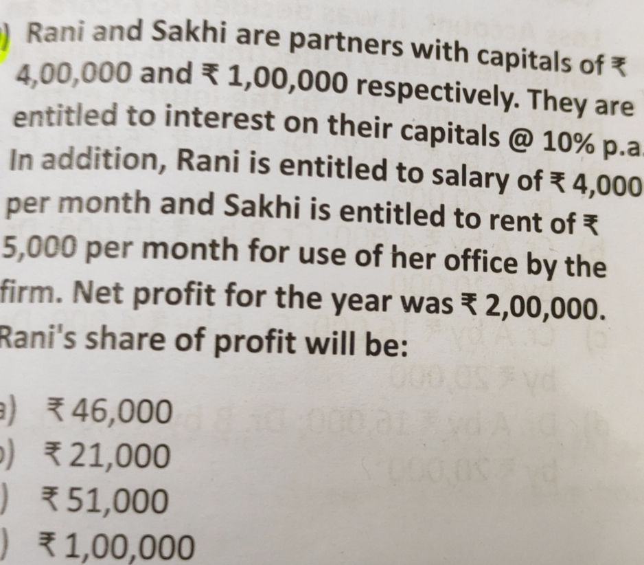 Rani and Sakhi are partners with capitals of | StudyX