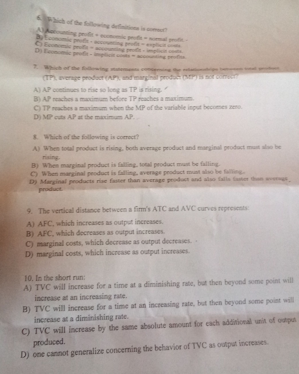 6. Which of the following definitions is | StudyX