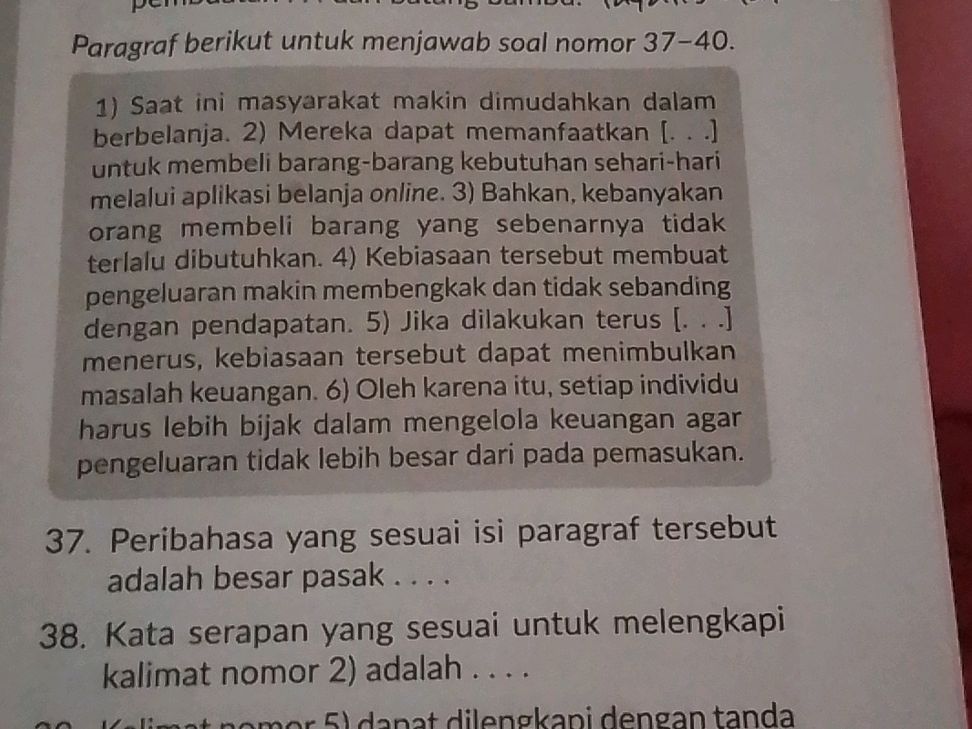 Paragraf berikut untuk menjawab soal nomor | StudyX