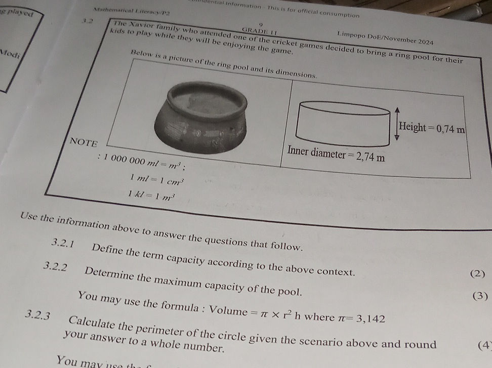 Below is a picture of the ring pool and its | StudyX