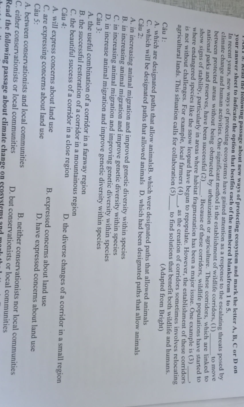 8. Read the following passage about new ways | StudyX